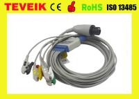 China Round 6pin 5 Leads ECG Cable For Mindray/BCI/CSI/Goldway/Nell-cor/Nihon/Kohden/Burdick for sale
