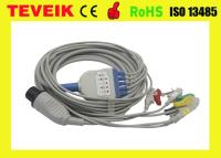 China Round 6pin 5 Leads ECG Cable For Mindray/BCI/CSI/Goldway/Nell-cor/Nihon/Kohden/Burdick for sale