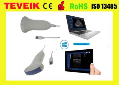 China Portable Medical USB Convex Ultrasound Probe , USB Laptop Ultrasound Transducer work for tablet computer for sale