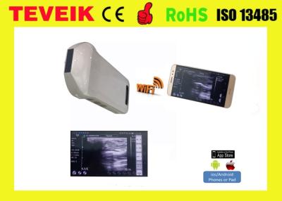 China Durable design 128 elements B/W wifi ultrasound machine mini wireless linear ultrasound probe for iphone and pad for sale