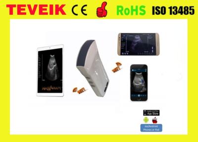 China Wireless handheld diagnosis convex color Doppler ultrasound wifi Color Doppler iphone ultrasound probe for sale