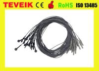 China Black Color EEG cable,DIN1.5 socket,1m,silver chloride plated silver for sale