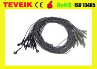 China Black Color EEG cable,DIN1.5 socket,1m,silver chloride plated silver for sale