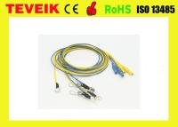 China Pure Silver Ear Clip Eeg Cup Electrodes , DIN1.5 Socket Disposable Eeg Electrodes for sale