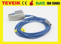 China Adult Finger Clip Reusable Spo2 Sensor Mindray For PM6000 Redel 6 Pin 10ft Medical Cable for sale