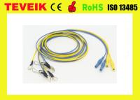 China Neurofeedback DIN1.5 Socket EEG Cable Silver Plated Copper Cup EEG Electrode for sale