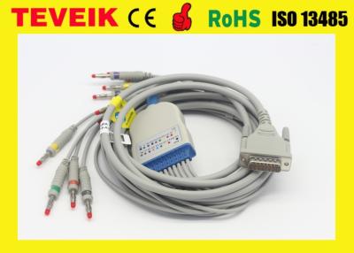 China Ekg Electrode Lead Wires 10 Lead DB 15 Pin For Schiller AT3 AT6 CS6 AT5 AT10 AT60 for sale