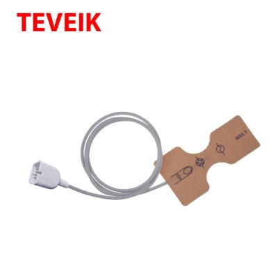 China Adult Disposable Spo2 Sensor 9 Pin Nihon Kohden With Medaplast Patient Side for sale