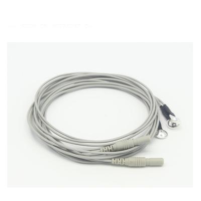 China Pure Silver Electrode EEG Cable Medical Accessories With DIN1.5 Socket Cup for sale