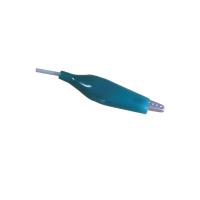 China DIN1.5 Socket Patient Medical Cable 1m Crocodile Clip Sensor With Green Cover for sale