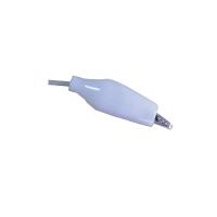 China Hospital Crocodile Clip Electrode Eeg Cable White Cover DIN1.5 Socket Custom Length for sale