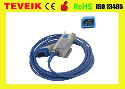 China Compatible for nihon kohden BSM Series 14pin spo2 sensor adult finger clip pulse oximeter nihon for sale