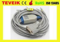 China ECG cable with integrated 10 lead wires for Nihon Kohden EKG machine for sale