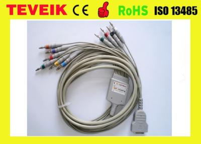 China GE Marquette EKG Cable with Integrated 10 leadwires for MicroSmart MAC 500 / 1100 MAC 1200 / 1200 ST for sale
