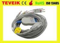 China Schiller ECG cable with integrated 10 leadwires banana 4.0 AHA EKG cable for sale