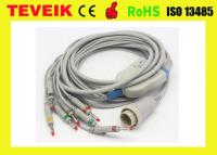 China Banana 4.0 plug kenz ecg 103 106 patient monitor ecg cable 10 lead EKG cable with leadwires for sale