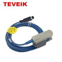 China Adult Finger Clip DIN 7pin Reusable Spo2 Sensor For Schiller Patient Monitor for sale