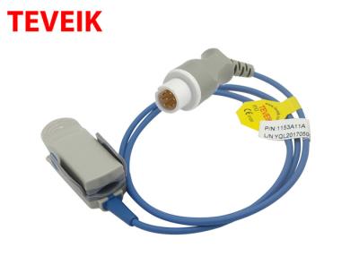 China Adult Finger Clip Pulse Oximeter Probe Round 9 Pin For Medical Equipment for sale