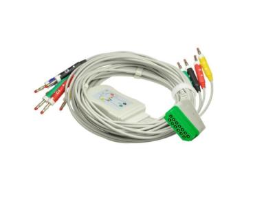 China Nihon Kohden 10 Lead EKG cable with Banana leadwires For BSM-2301 BSM-2353 BSM-5100 for sale