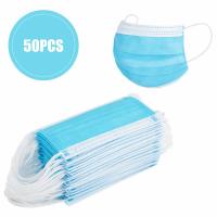 China Factory Price Medical Disposable Face Mask, 3ply, ear loop, Blue, oridinary for sale