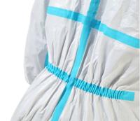 China Surgical Disposable Protective Gown Non Woven Fabric PE Breathable Film soft for sale