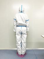 China Surgical Disposable Protective Gown Non Woven Fabric PE Breathable Film soft for sale