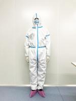 China Factory Price Medical Grade Non Woven SMS Isolation Protective Clothing Coverall for sale