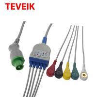 China Fukuda Denshi AHA Round 12 Pin 10K Ohm 5 Lead Ecg Cable for sale
