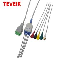 China 5 Leads AHA 11 Pin Snap Button GE Marquette ECG Cable for sale