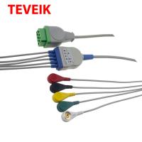 China 5 Leads AHA 11 Pin Snap Button GE Marquette ECG Cable for sale