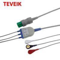 China 90496 Ultraview 17 Pin 3 Leads 1K Ohm ECG Cable for sale