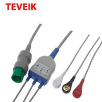 China 90496 Ultraview 17 Pin 3 Leads 1K Ohm ECG Cable for sale