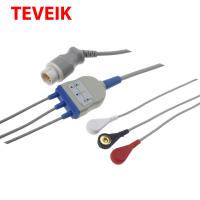 China Health Care Mindray AHA 3 Leads Snap Ecg Patient Cable for sale
