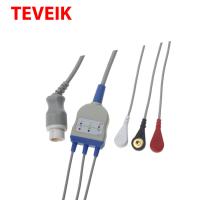 China Health Care Mindray AHA 3 Leads Snap Ecg Patient Cable for sale