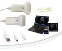 China Linear 7.5Mhz 2.4G Wifi Wireless Ultrasound Probe 40mm Length for sale