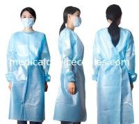 China PP PE Hooded Disposable Medical Isolation Gown Non Woven for sale