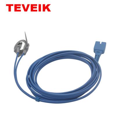 China Reusable SpO2 sensor for Nellco-r patient monitor neonate wrap/Y type 3ft DB 9pin spo2 Probe for sale