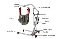 China Medical Physiotherapy Decive Electric disability people Lifter Patient  Hoists With Sling for sale