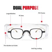 China Multi-function High Quality Fashion Protective Glasses Anti-fog Safety Goggle For Aboard for sale