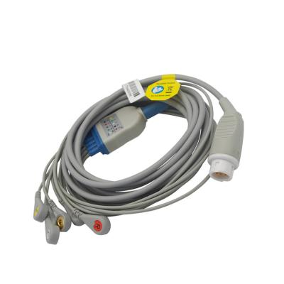 China Mindray 5 Leads TPU EKG Cable Reusable IEC ECG Medical Cable for sale