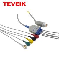China ISO13485 One Piece Round 12 Pin Mindray ECG Cable Electrocardiogram Cable TPU for sale