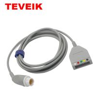 China No Lead Wire Mindray ECG EKG Cable For Patient Monitor PM5000 PM6000 Round 12 Pin for sale