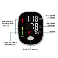 China LCD Display Blood Pressure Monitor Cuff Plastic ABS With Voice Broadcasting for sale