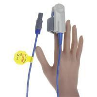 China reusable spo2 sensor for Contec patient monitor Adult pediatric finger clip 3ft DB 7pin spo2 sensor cable for sale