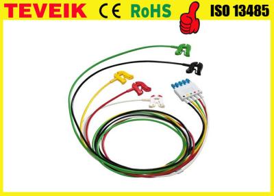 China M1971A 5 ECG  lead wires with clip  for patient monitor for sale