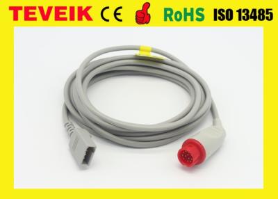 China Professional Gray 12 ft IBP Cable For Patient Monitor 78205AD Round 12 Pin for sale