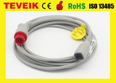 China CFDA Approved Abbott Adapter IBP Cable Round 12 Pin for Kontron Patient Monitor for sale