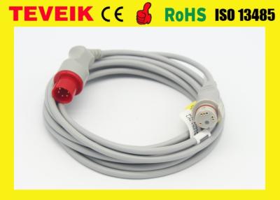 China Gray Round 6Pin Datascope IBP Adapter Cable with BD Transducer Adapter for sale