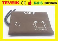 China Factory Price Reusable 33cm-43cm Large Adult PU Double Tube NIBP Blood Pressure Cuff For Patient Monitor, 34-43cm for sale