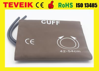 China Factory Price Reusable 33cm-43cm Large Adult PU Double Tube NIBP Blood Pressure Cuff For Patient Monitor, 34-43cm for sale